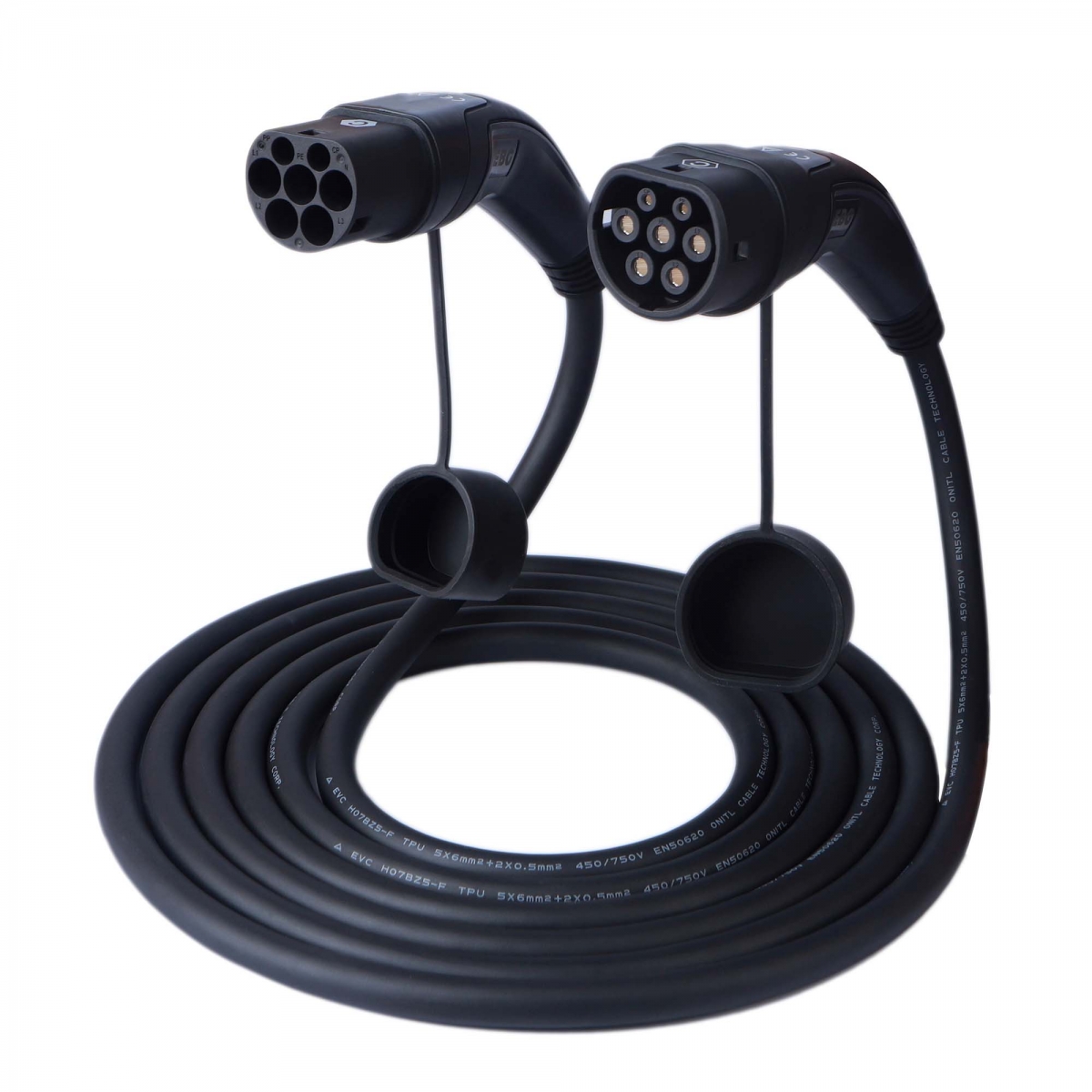 EBG — Type 2 til type 2 ladekabel — 32A/3-fas — 22 kW | Fjordkraft Markedsplass